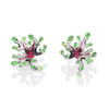 Bonhams : DIOR LACQUER, GREEN GARNET AND TOURMALINE 'MILLY CARNIVORA POISONUS' RING AND EARCLIP ...