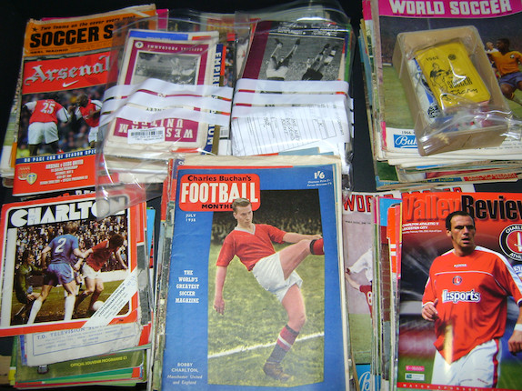 Bonhams : A collection of football programmes, magazines and postcards