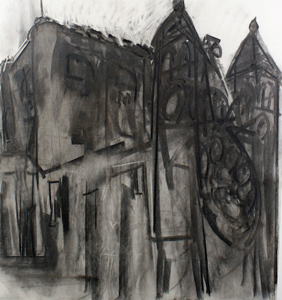 Bonhams : Dennis Creffield (British, born 1931) 'Saint Albans from the ...