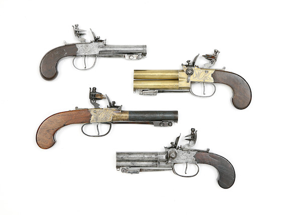 Bonhams : A 55-Bore Flintlock Box-Lock Pistol