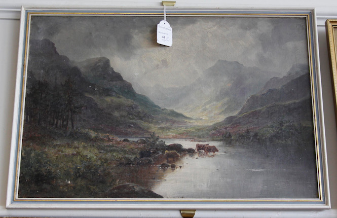 Bonhams : L. Richards (19th Century) On The Heath, Morning On Loch Orr