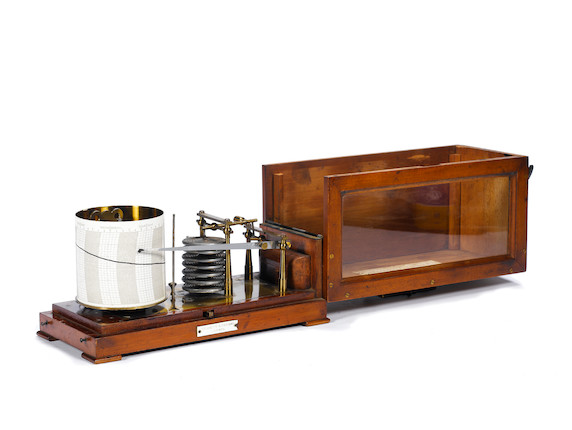 Bonhams A Late 19th Century Mahogany Cased Barograph Negretti