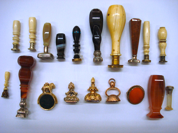 Bonhams A Collection Of Hand And Fob Seals