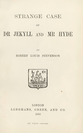 Bonhams : STEVENSON (ROBERT LOUIS) Strange Case of Dr. Jekyll and Mr. Hyde