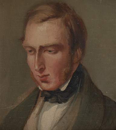 Bonhams : Samuel Bough, RSA (British, 1822-1878) Bust portrait of a ...