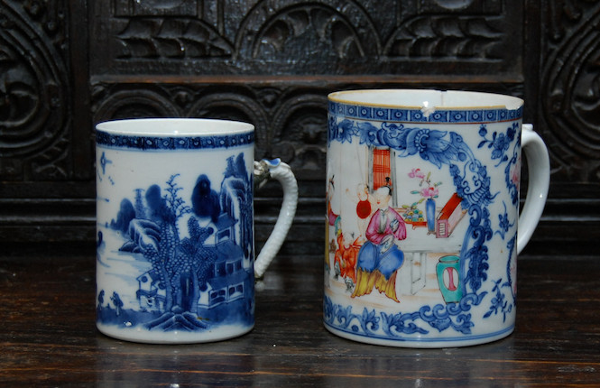 Bonhams : Two late 18th century Chinese mugs