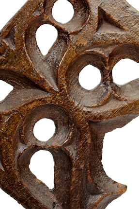 Bonhams : A late Medieval tracery panel fragmentProbably 15th Century