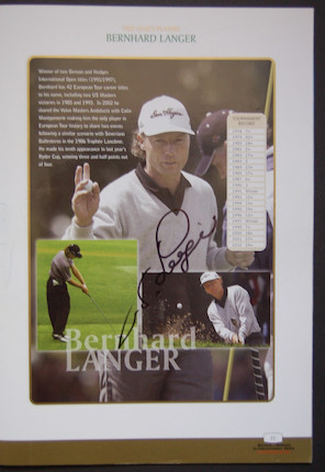 Bonhams : A large collection of 'modern' day professional golfers ...