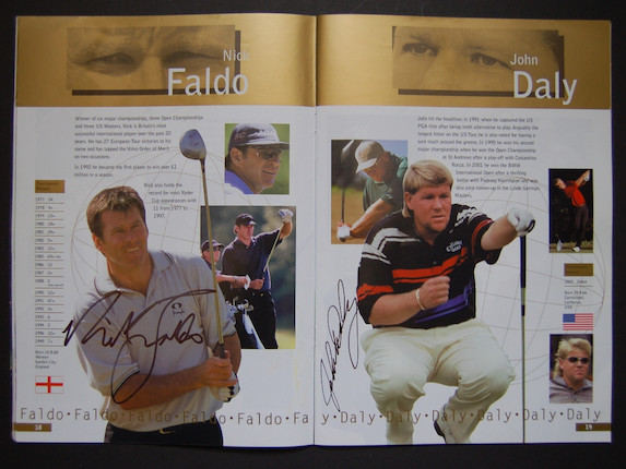 Bonhams : A large collection of 'modern' day professional golfers ...