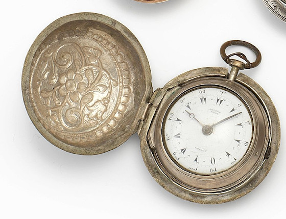 Bonhams : George Prior. A late 18th century silver pair case pocket ...