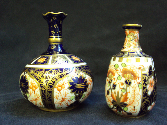Bonhams : Two Royal Crown Derby vases