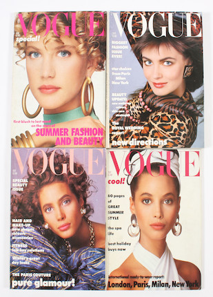 Bonhams : A group of 'Vogue' magazines, 1984-87