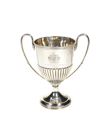 Bonhams : A large silver trophy cup, HMS Eagle 7.5ins (19cm)diam. 53 oz.