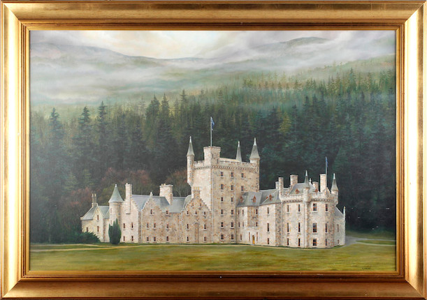 Bonhams : Christopher Sharp (British, 20th Century) Invercauld Castle ...