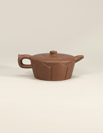 Bonhams : An outstanding Yixing stoneware 'monk's cap' teapot and cover ...