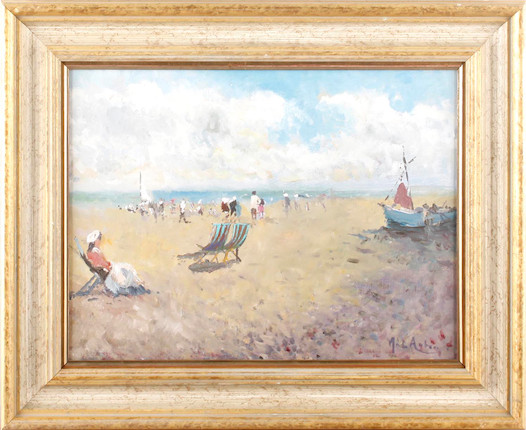 Bonhams : John Ambrose (British, 1931) A day on the beach