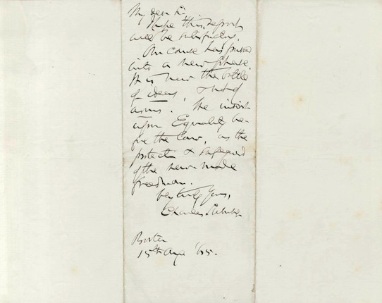 Bonhams : THRALE (HESTER, Mrs PIOZZI) Autograph lettercard; and an ...