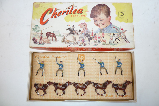 Bonhams : VERY RARE Cherilea set W/28 Western Series U.S.Cavalry 5