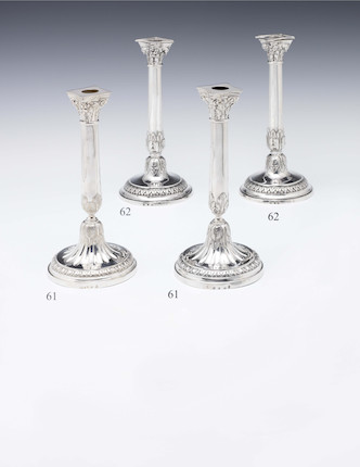 Bonhams : A pair of late 18th century Belgian silver candlesticks Maker ...