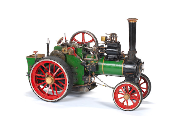 Bonhams : A 3/4in scale model of a single cylinder traction steam ...