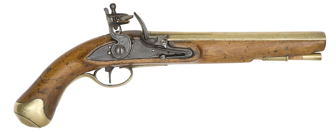 Bonhams : A Rare 16-Bore Flintlock Pistol For General Post Office