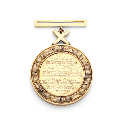 Bonhams : Of piping interest The prize sash and medals of Duncan McDougall