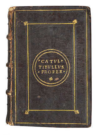 Bonhams : CATULLUS, TIBULLUS and PROPERTIUS Opera, 1534