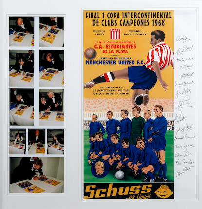 Bonhams : 1968 World Club Championship lithograph hand signed by ...