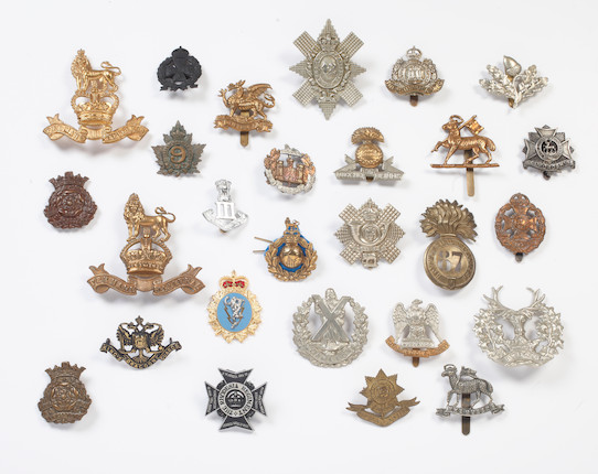 Bonhams : British Military Reproduction Cap Badges.