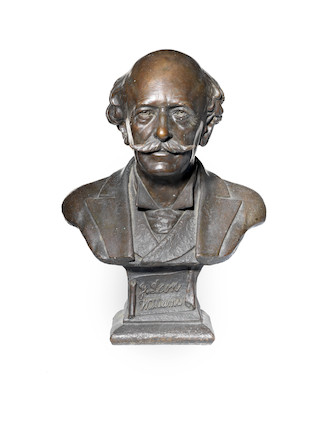 Bonhams : An early 20th century American bronze portrait bust depicting ...
