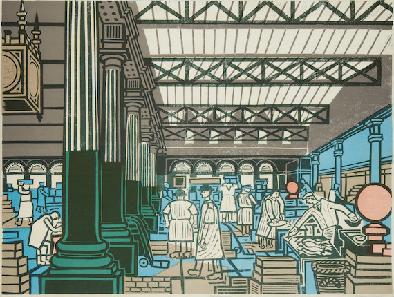 Bonhams : Edward Bawden R.A. (British, 1903-1989) Billingsgate, from ...