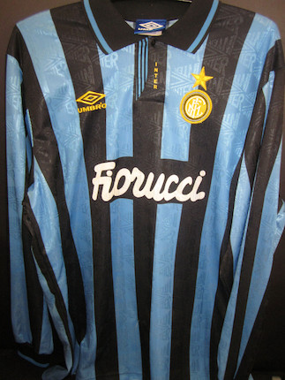 Bonhams : 1992/93 Giuseppe Bergomi Inter Milan shirt