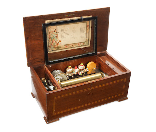 Bonhams : An orchestral cylinder music box, Swiss, late 19th century,