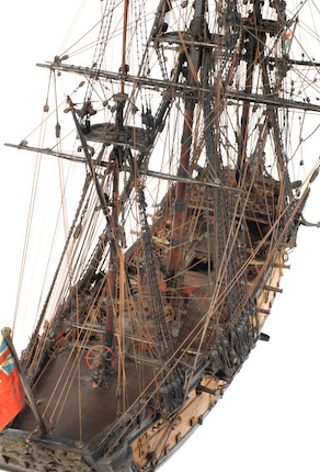 Bonhams : An exceptional contemporary model of an English 24 gun 6th ...