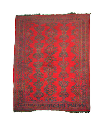 Bonhams : A red Turkey carpet