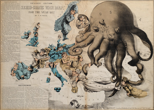 Bonhams : COMIC MAP ROSE (FREDERICK W.) Revised Edition. Serio-Comic ...