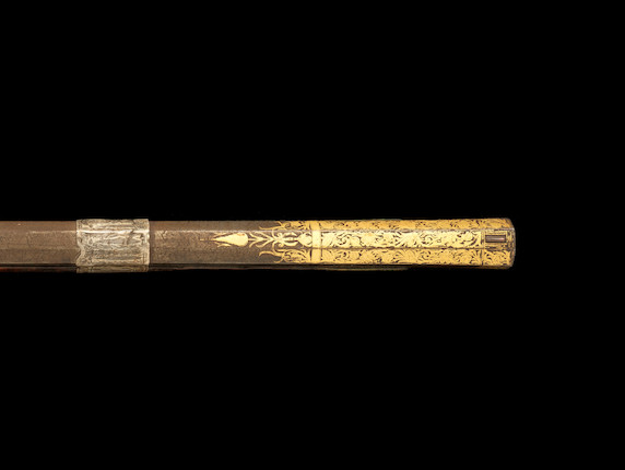 Bonhams : A fine Ottoman gold-damascened and ivory-inlaid miquelet ...