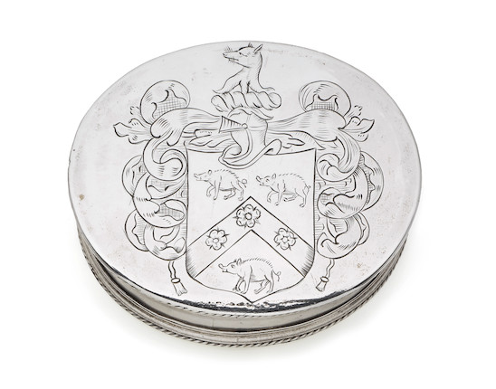 Bonhams : A late 17th / early 18th century silver snuff box unmarked ...