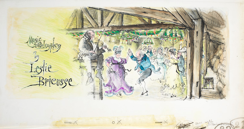 Bonhams : Scrooge Two background illustrations for the opening titles ...
