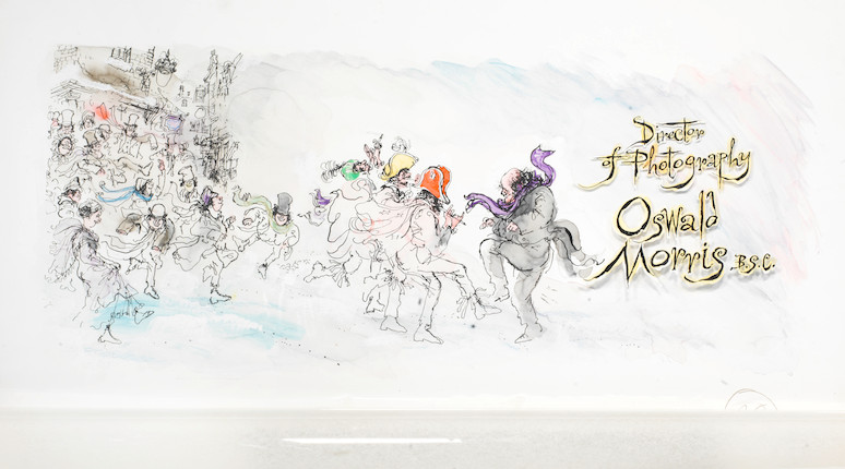 Bonhams : Scrooge Two background illustrations for the opening titles ...