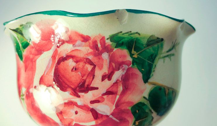 Bonhams A Collection Of Wemyss Cabbage Roses Pottery