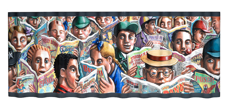 Bonhams : Pamela Jane Crook (British, born 1945) 'Another Comic Strip'