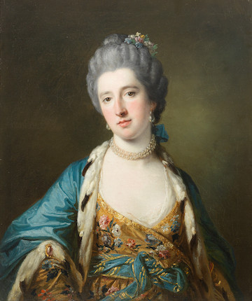 Bonhams : Francis Cotes, R.A. (London 1726-1770) Portrait of Elizabeth ...