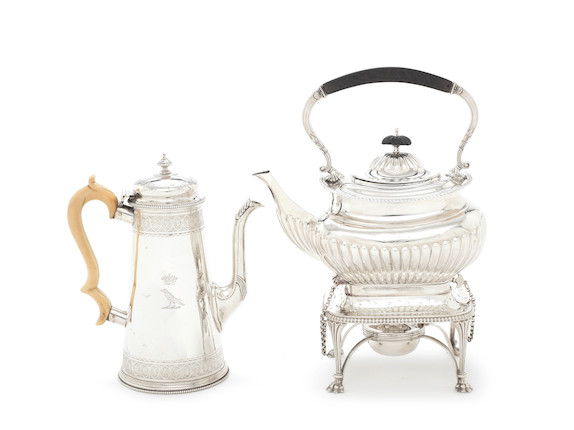 Bonhams : A Victorian silver coffee pot by Andrew Crespel & Thomas ...