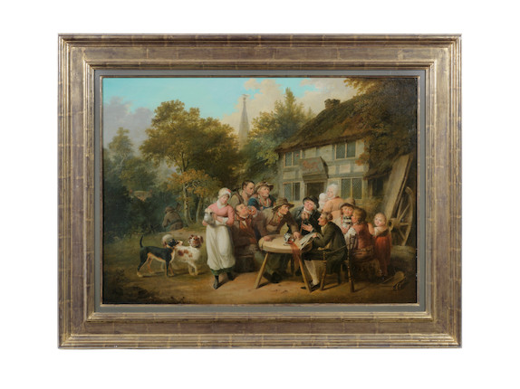 Bonhams : Joseph Parry (Liverpool 1744-1826 Manchester) Figures outside ...