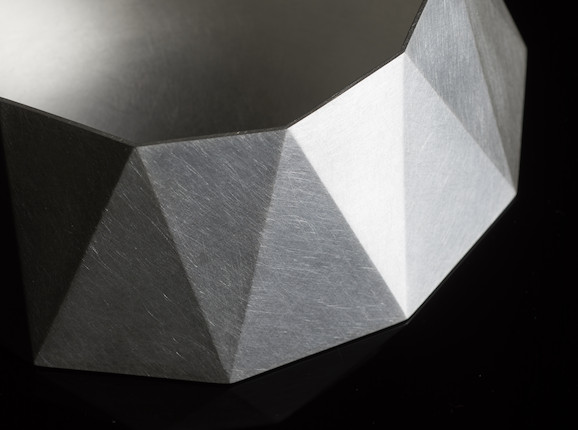 Bonhams : MARY ANN SIMMONS A silver '1224' geometric faceted form ...