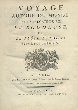 Bonhams : BOUGAINVILLE (LOUIS ANTOINE DE) Voyage autour du monde, par ...