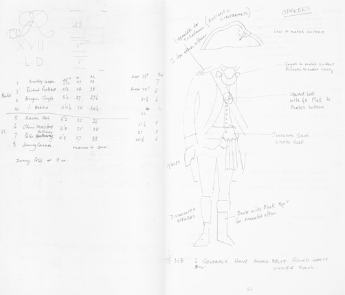 Bonhams : Cry Freedom & Revolution John Mollo's personal sketch book ...