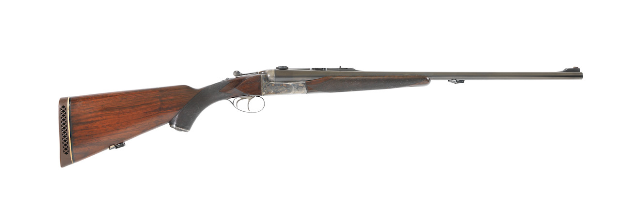 Bonhams : A .500/.465 boxlock ejector rifle by Auguste Francotte, no. 90051