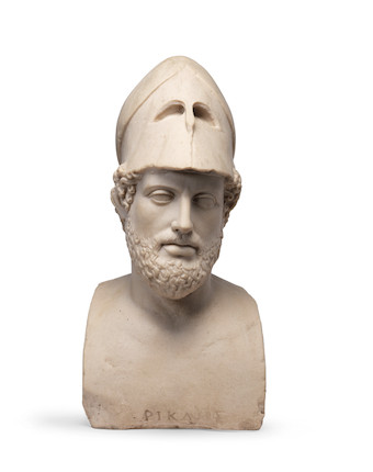 Bonhams : A resin bust of Pericles After the original bronze by Kresilas